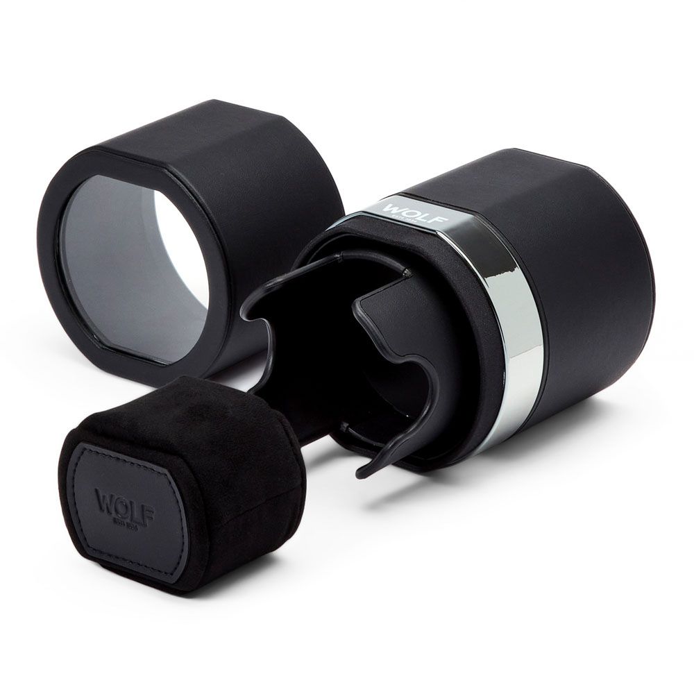 WOLF The Rocket Single Travel Watch Winder - Black – Watch Winder Station
