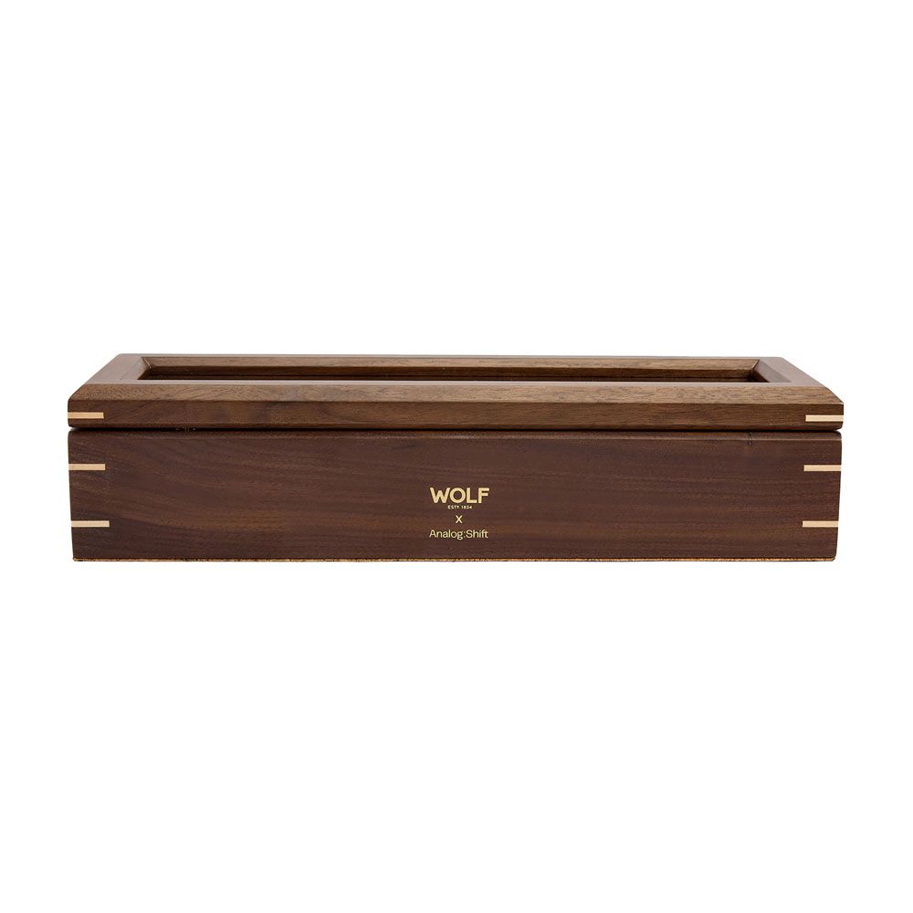 WOLF Analog/Shift Flatiron II 5 Piece Watch Box - Walnut – Watch Winder ...