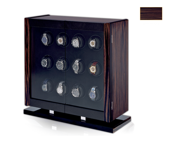 Orbita Avanti 12- Twelve Programmable Watch Winder (Macassar Wood/Carb ...